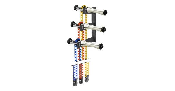 3 Roller Wall Mounting Manual Background Support System